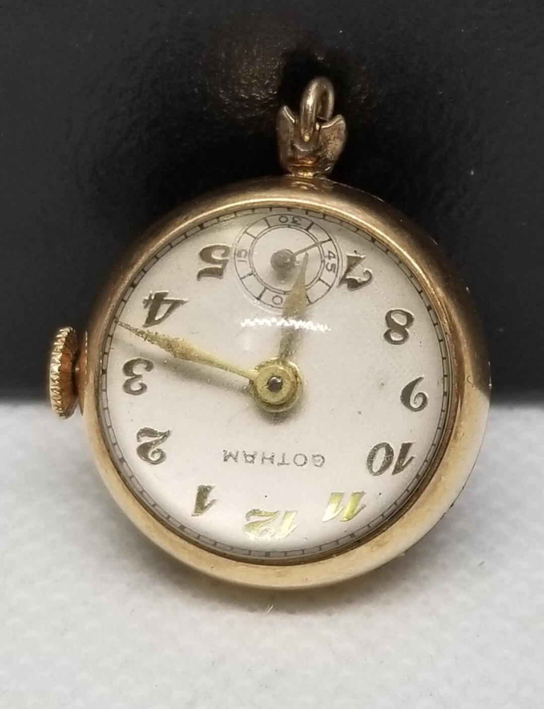 FARW269 Vintage Swiss Gold Filled Gotham Ball Pendant Watch, SKK1 Mvmt ...