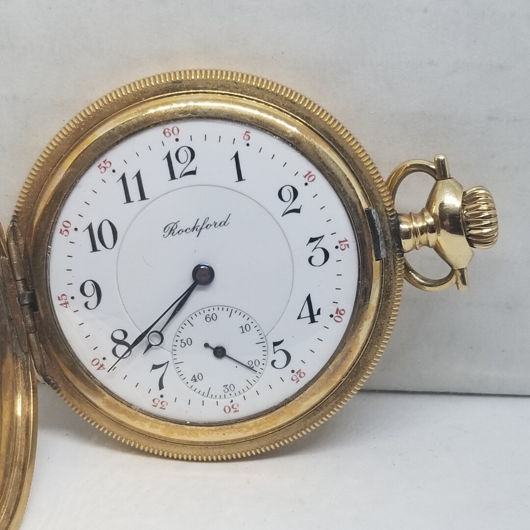 FAPW168 1910 Gold Filled Rockford Pocket Watch, Grade 350/iroquois ...