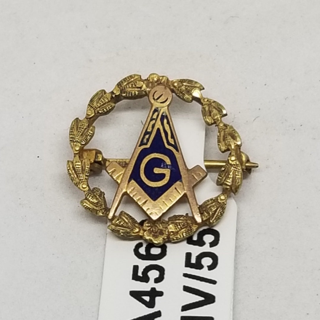 FA4569 Vintage Gold Filled Masonic Pin. - Etsy