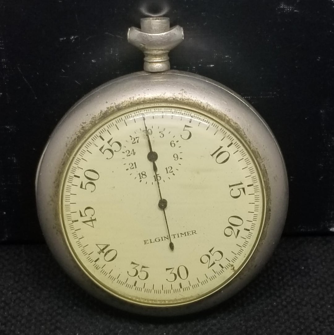 J0282 WW2 1942 Elgin Timer U.S. Navy Depth Charge Stop Watch, Needs ...