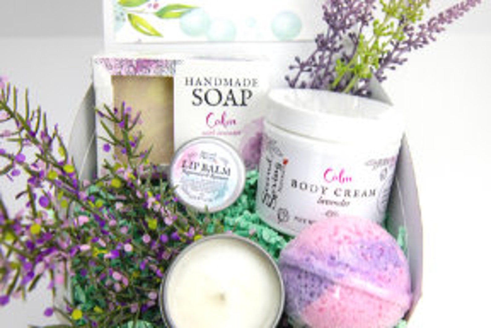 Lavender Christmas Gift Box Christmas Gift Set All is Calm - Etsy