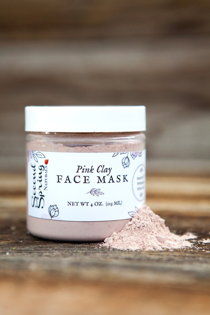 Best Natural Rose Clay Face Mask Powder Face Mask Clay Etsy
