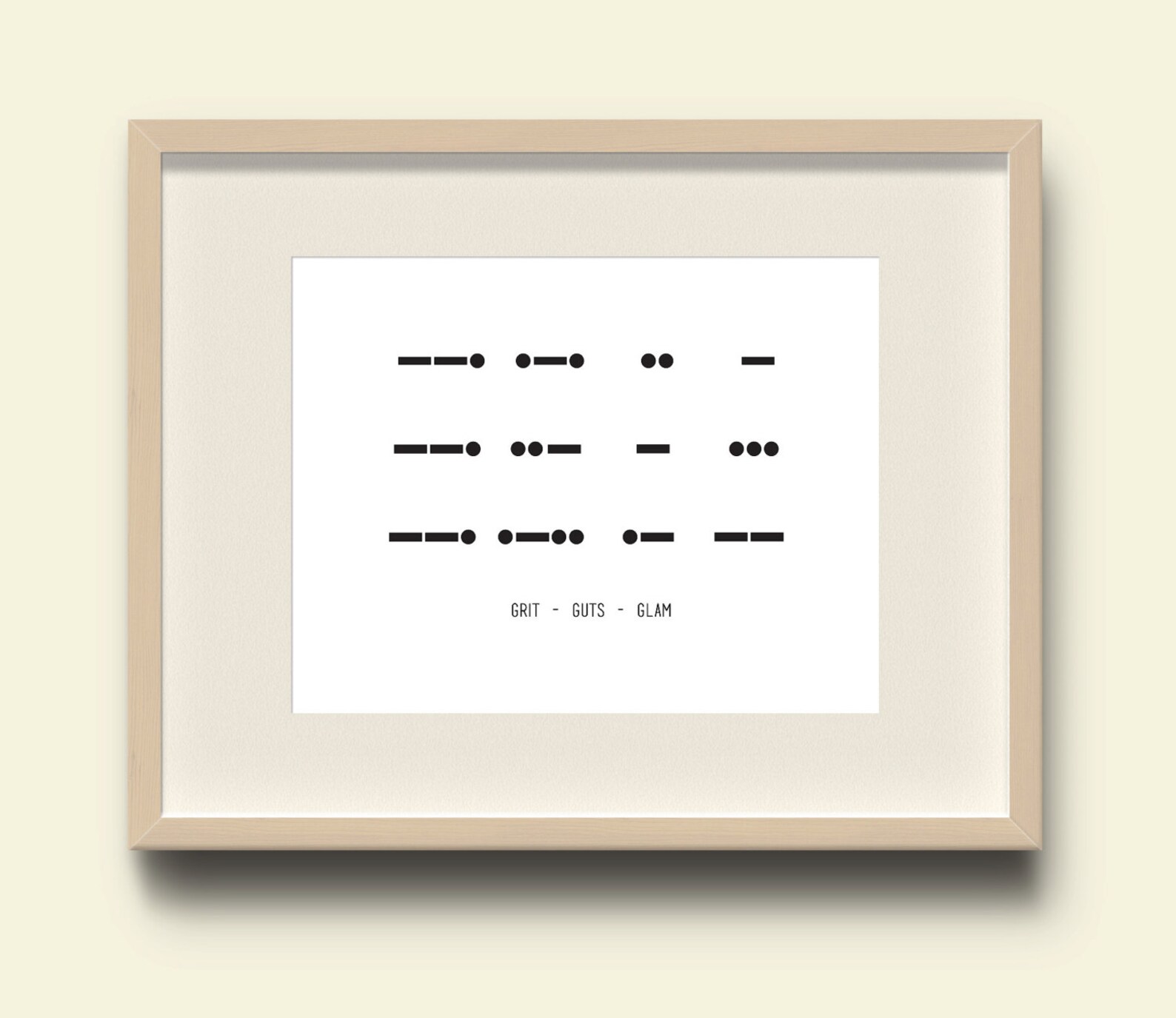 Morse Code Quote Print | Etsy