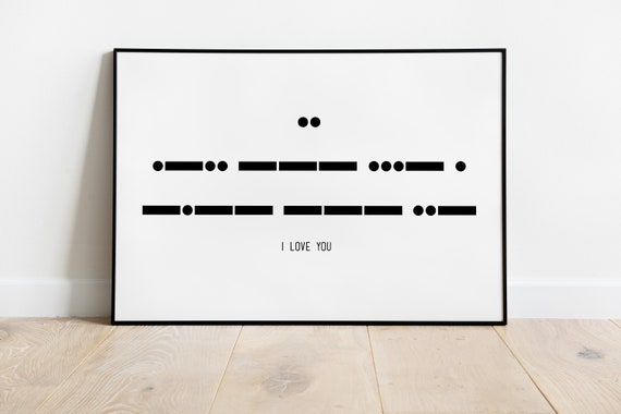 Morse Code Quote Print | Etsy