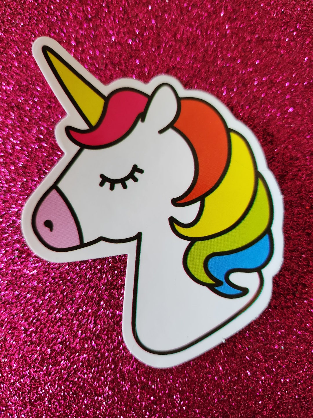 Unicorn Stickers, Collection 2 (cute/kawaii/rainbow) - Multiple Designs ...