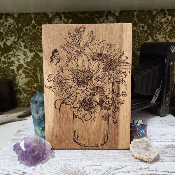 Hand Wood Burned - Etsy