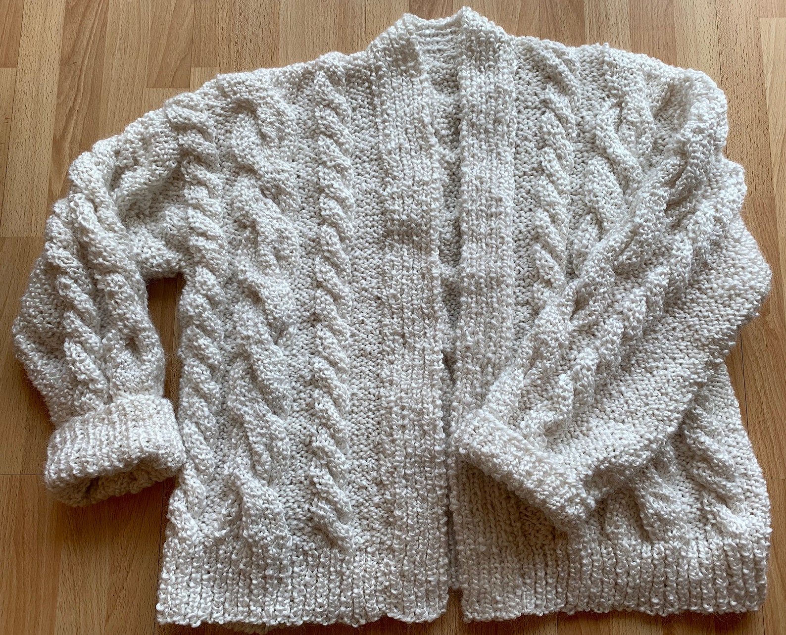 Ladies Cable Cardigan Knitting Pattern With Optional Belt - Etsy Canada