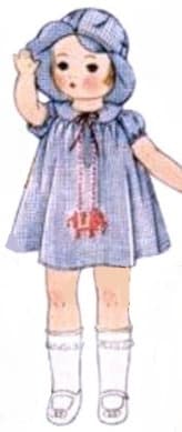 Pattern 1918-11.5" ~ Patsy Jr-shirley Temple ~ 7" Chest ~ Vintage 1932 ...
