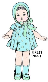 Pattern 1931-14" ~ PATSY ~ 9" Chest ~ Vintage 1931 Doll Clothes - Etsy