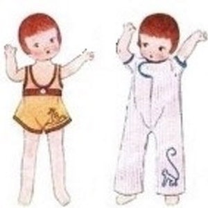 Pattern #19 ~ Fits 9.5" ~ PATSYETTE ~ 6" Chest ~ Vintage 1932 Doll ...