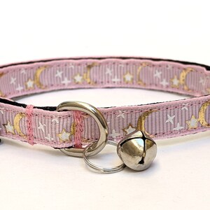 Pink Moon + Stars Cat Collar | Breakaway Cat Collar | New Kitten Gift ...