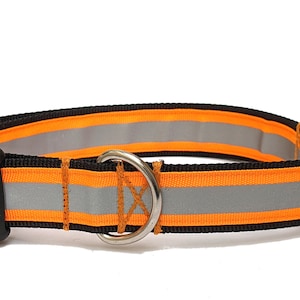 Reflective Dog Collar - Bright Orange or Neon Yellow - for Hiking ...