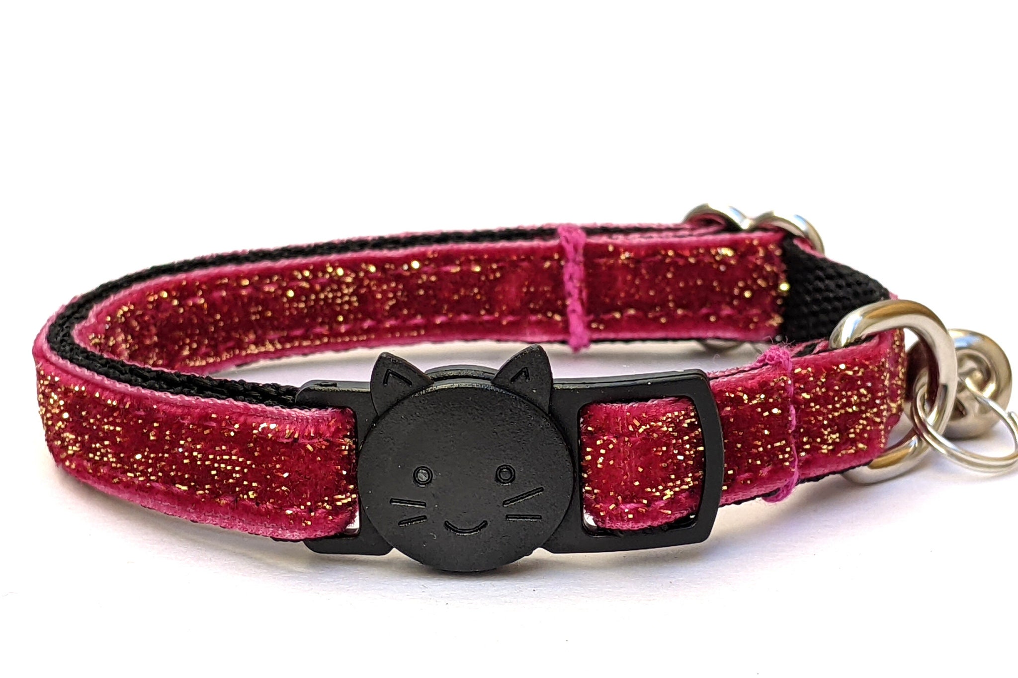 Soft Sparkly Velvet Cat or Small Dog Collar | Glitter Girly Collars ...