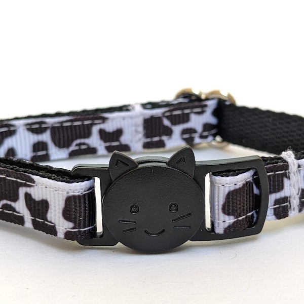 Cow Print Cat Collar - Etsy