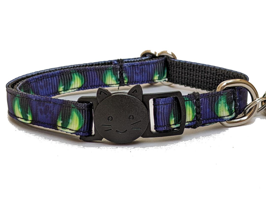 Toothless Dragon Eye Cat Collar - Black Breakaway Collar With Bell for ...