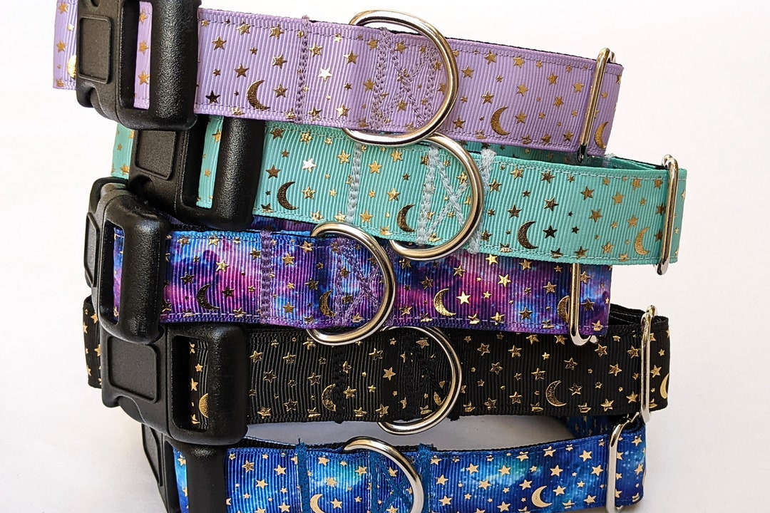 Cosmo Galaxy Dog Collars | 5 Colors Blue Purple Black Mint Green ...