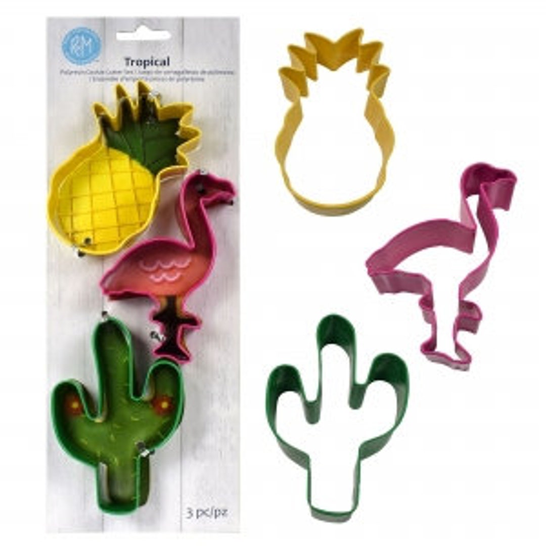 TROPICAL 3 Piece Color Cookie Cutter Set - Etsy