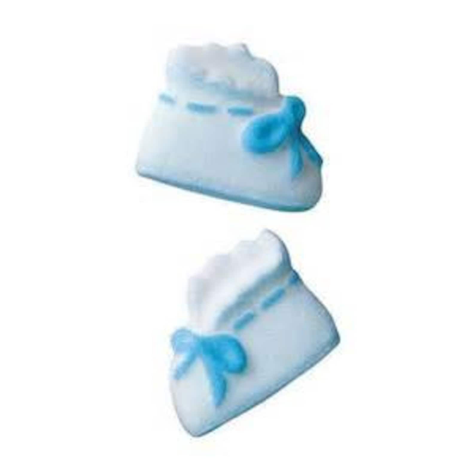 Molded "blue BABY Booties" Sugar Decorations (12 Pieces) - Etsy