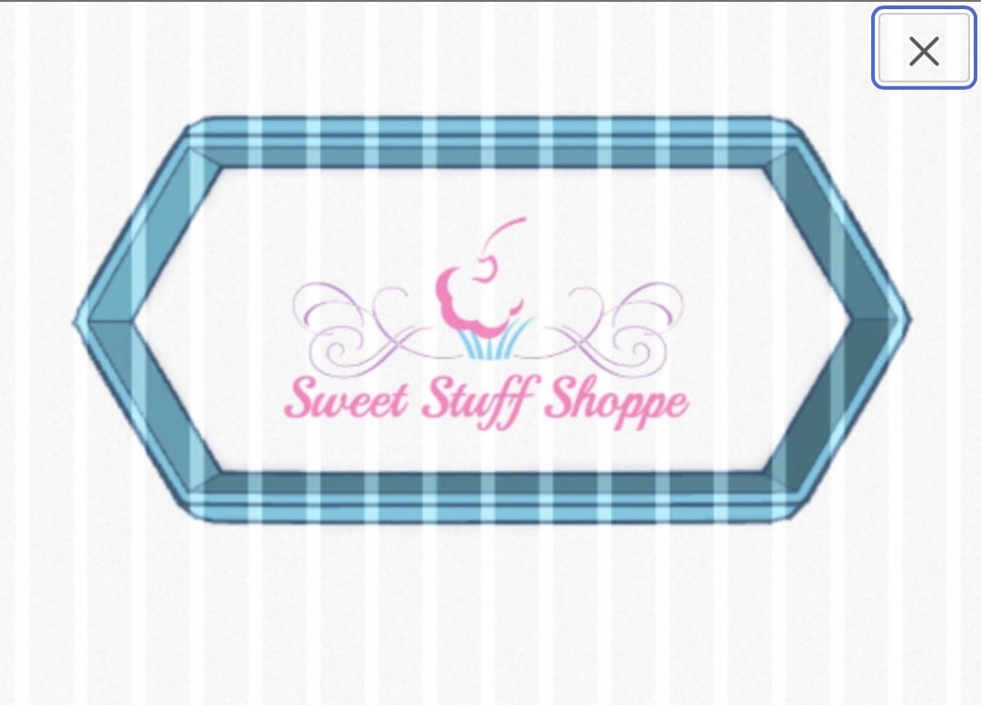 LONG HEXAGON Cookie Cutter, 3D Printed Cookie Cutter, Sweet Stuff ...