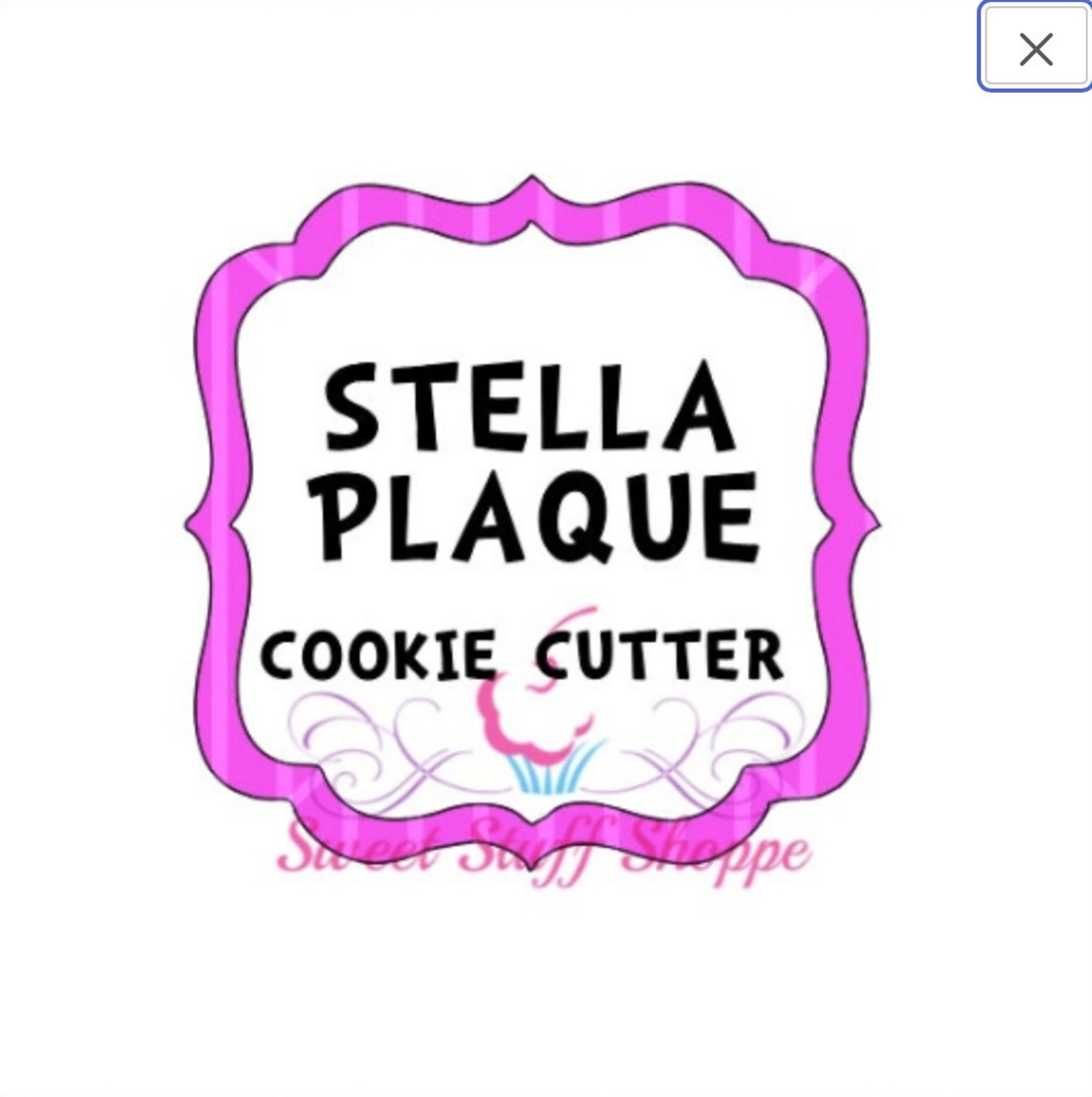 STELLA PLAQUE 3D Printed Cookie Cutter, Sweet Stuff Shoppe - Etsy