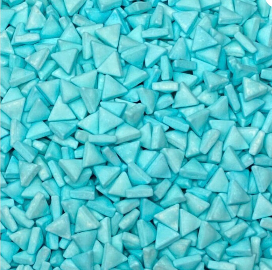 BLUE TRIANGLE SPRINKLES, Blue Sprinkles, 2 or 4 Ounces, Thick Sprinkles ...