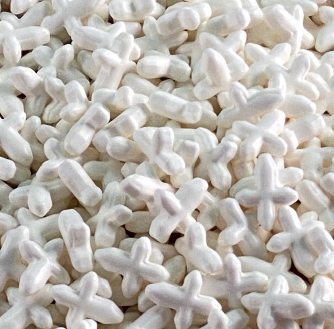 WHITE CROSS SPRINKLES, White Sprinkles, 4 Ounces or 2 Ounces, Sprinkles ...