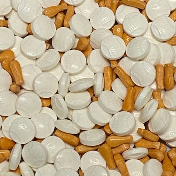 Baseball Sprinkles - Etsy