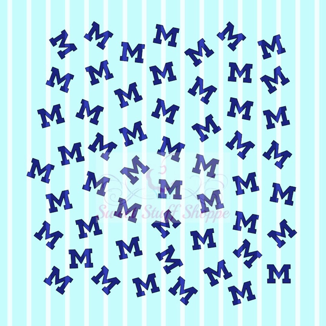 COLLEGIATE M BACKGROUND Silk Screen, Cookie Silk Screen, Silk Screen ...