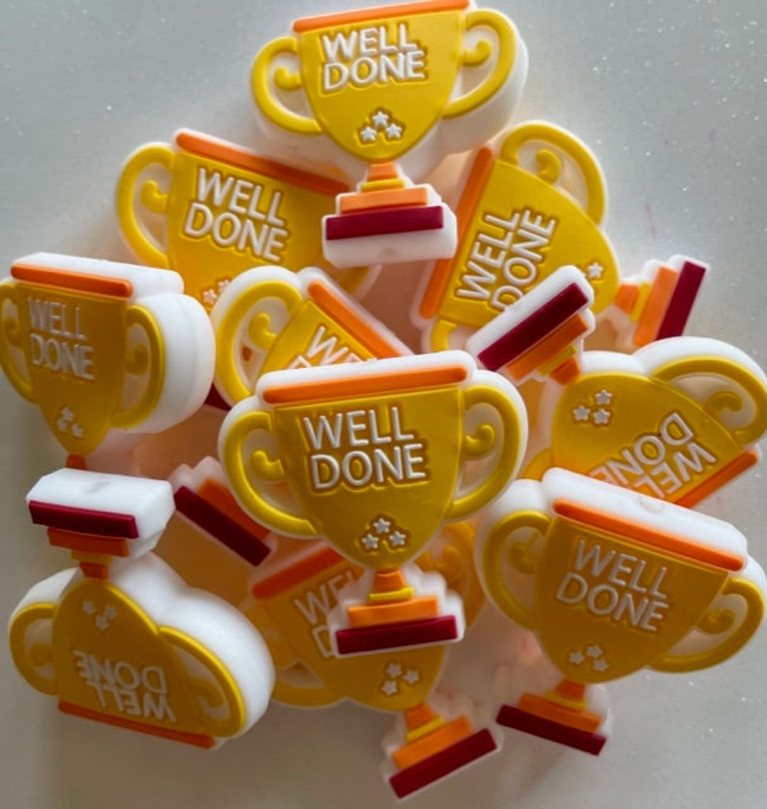 TROPHY CUP Focal Bead, Focal Beads, Trophy Silicone Beads, Silicone ...