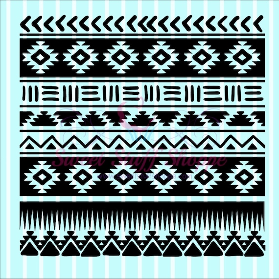 Aztec Tribal Stencil