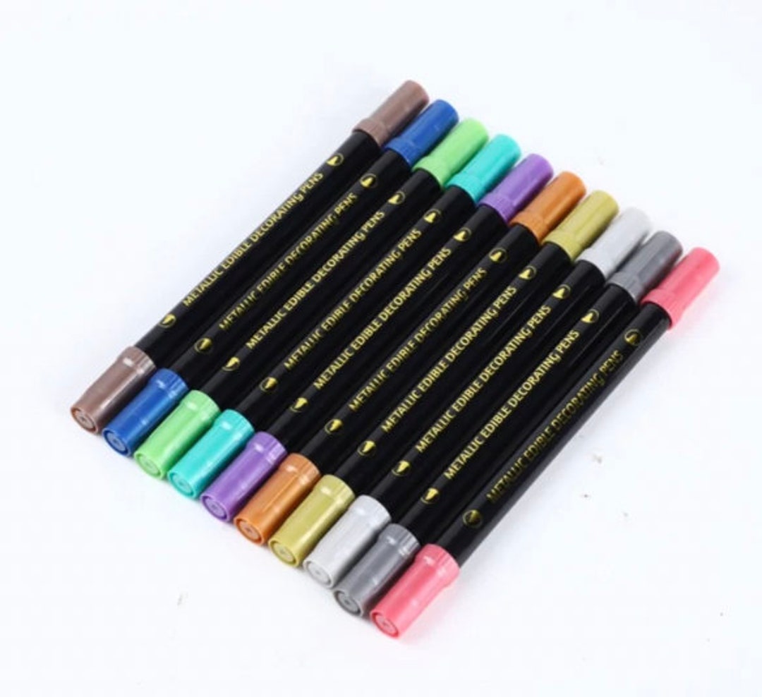 EDIBLE Metallic Markers. Set of 10 Colors, NEW!! - Etsy