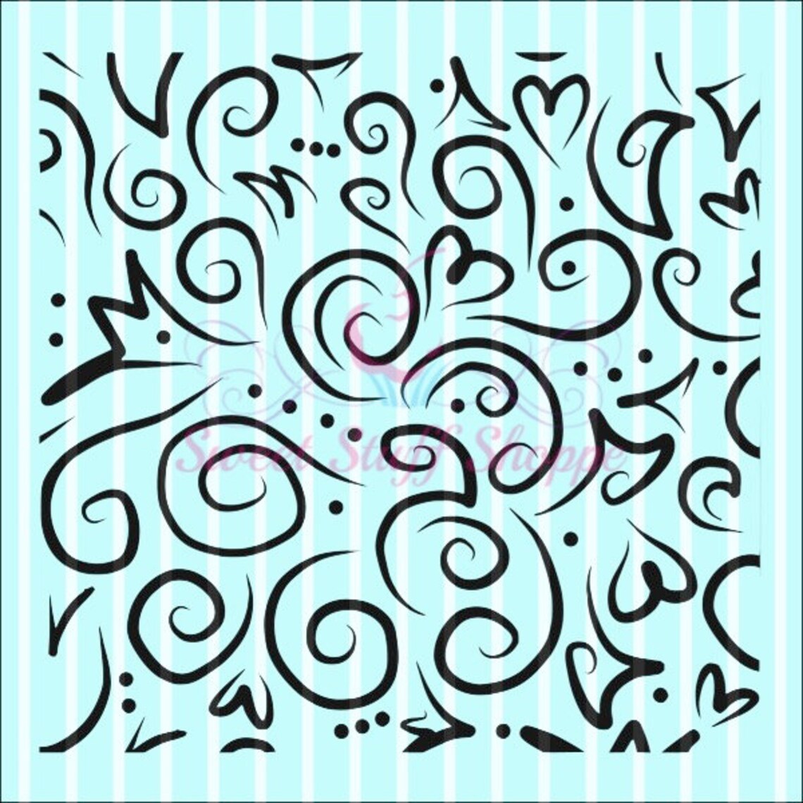 SCROLL BACKGROUND Silk Screen Cookie Silk Screen Silk Screen - Etsy