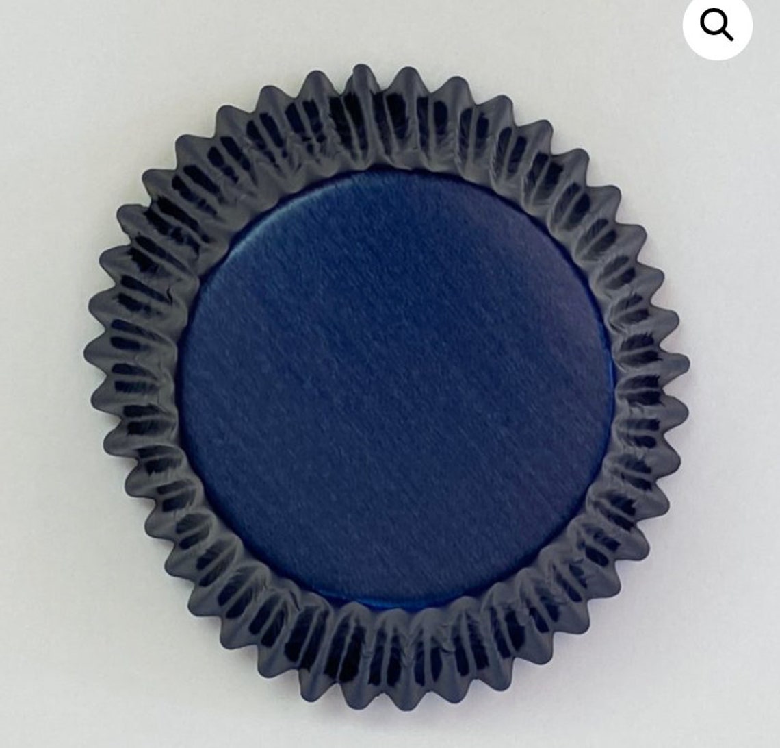 NAVY FOIL Cupcake Liners - Etsy