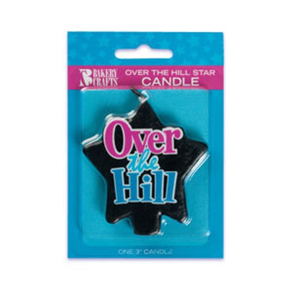 OVER THE HILL Birthday Candle | Etsy