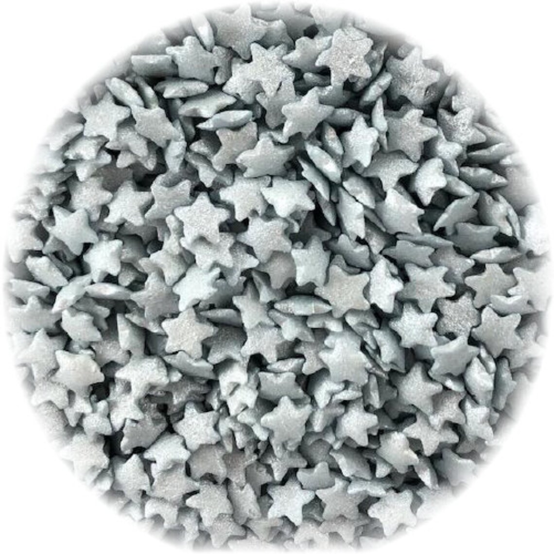 SILVER SHIMMER STARS Sprinkles Sweet Stuff Shoppe Edible - Etsy