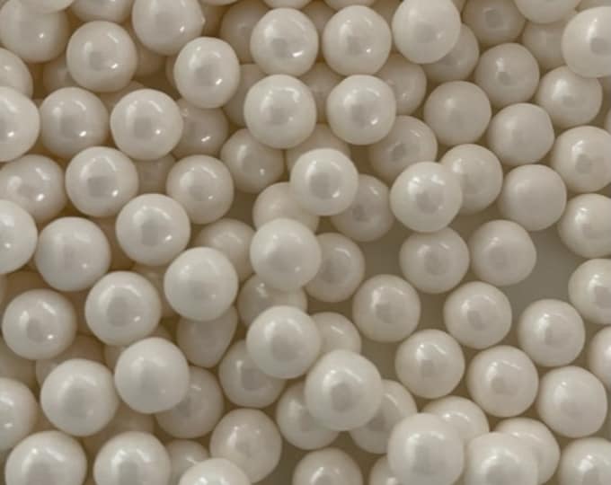 SHIMMER WHITE Sugar Pearls cake/cupcake/cookie - Etsy