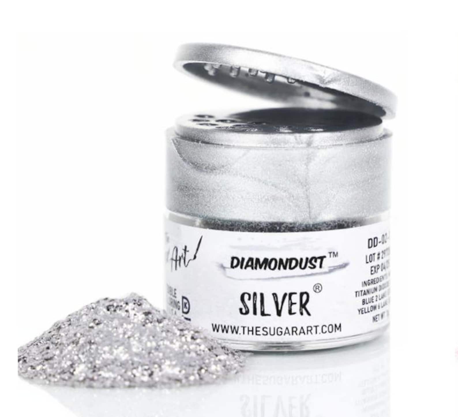 DIAMONDUST, SILVER, the Sugar Art, Diamond Dust - Etsy
