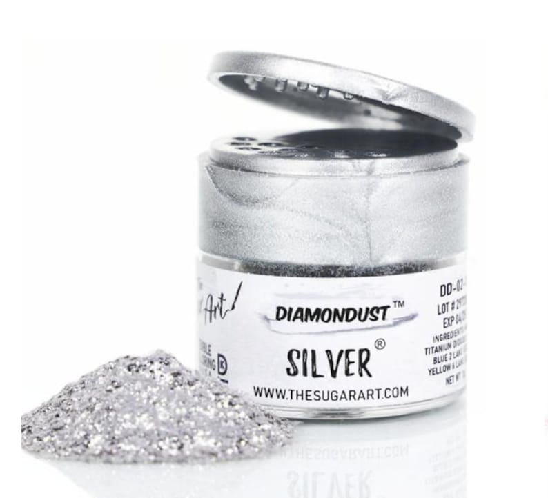 DIAMONDUST SILVER the Sugar Art Diamond Dust - Etsy