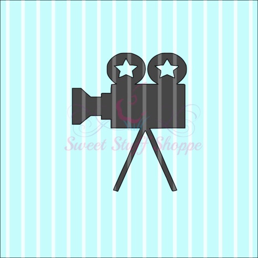 MOVIE CAMERA, Cookie Silk Screen, Silk Screen Cookie Stencil, Mesh ...