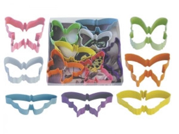 BUTTERFLY 7 Piece Color Cookie Cutter Set | Etsy