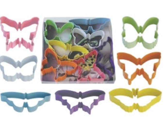 BUTTERFLY 7 Piece Color Cookie Cutter Set - Etsy