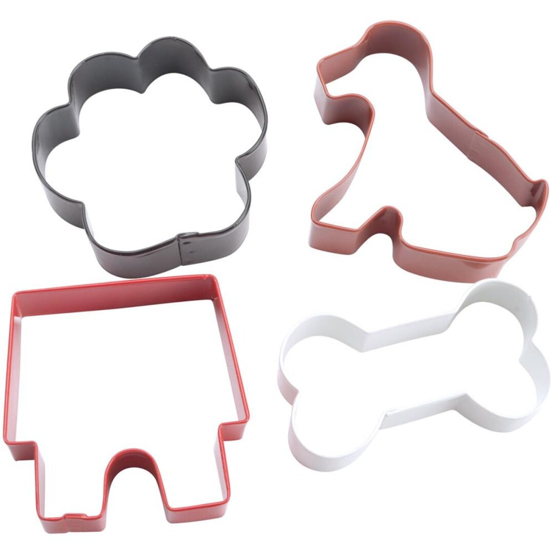 Wilton PUPPY DOG 4 Piece Cookie Cutter Set - Etsy