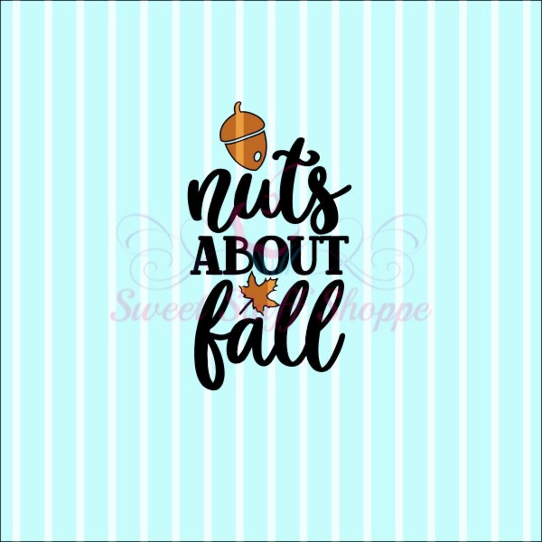 NUTS ABOUT FALL - Cookie Silk Screen, Silk Screen Cookie Stencil, Mesh ...