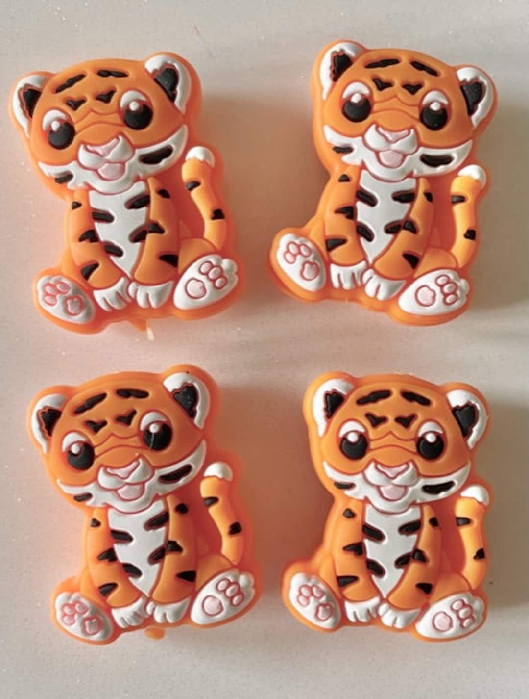 CUTE TIGER Focal Bead Focal Beads Tiger Silicone Beads - Etsy