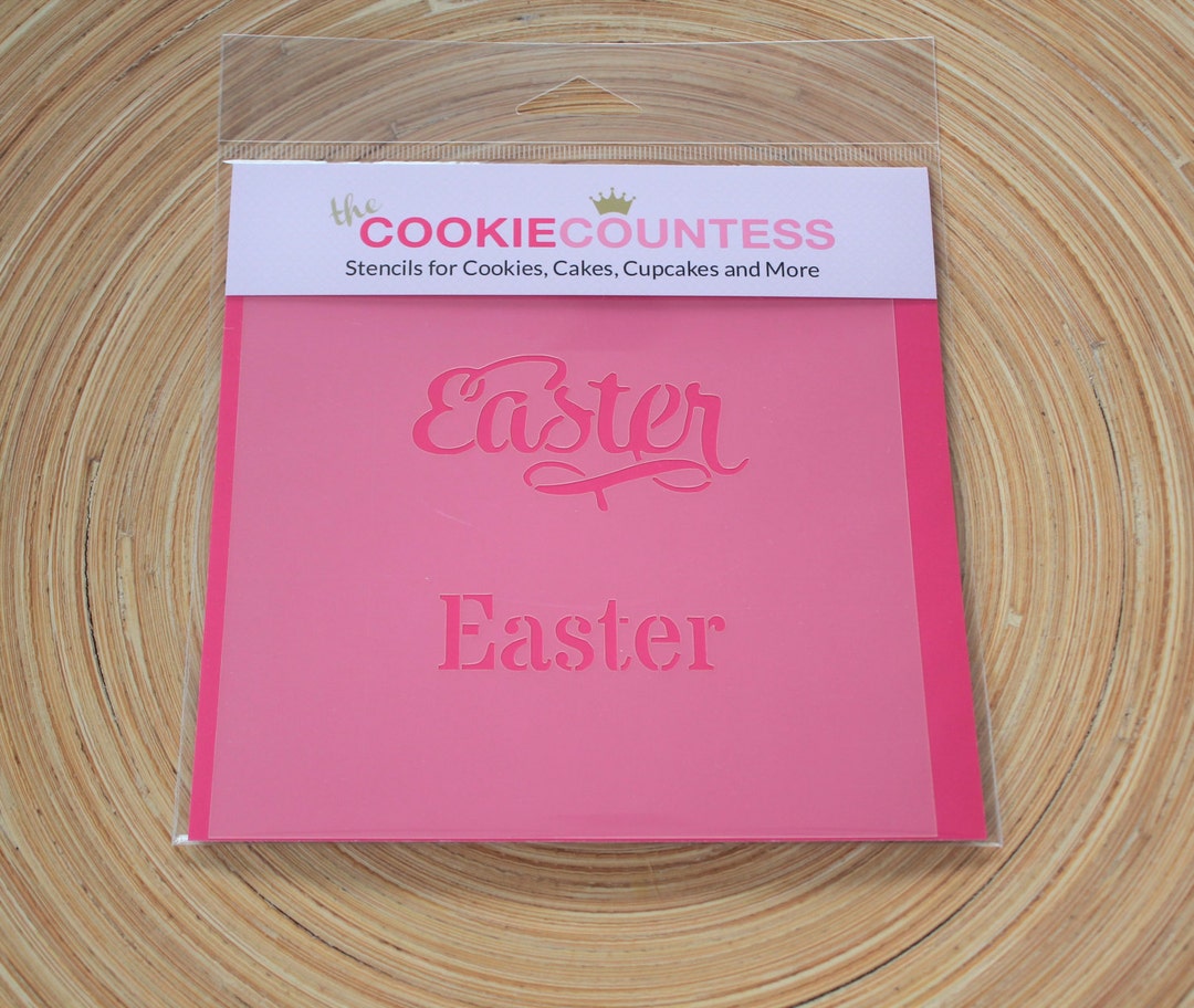 EASTER Cookie Countess, Cookie Stencil/cupcake Stencil - Etsy