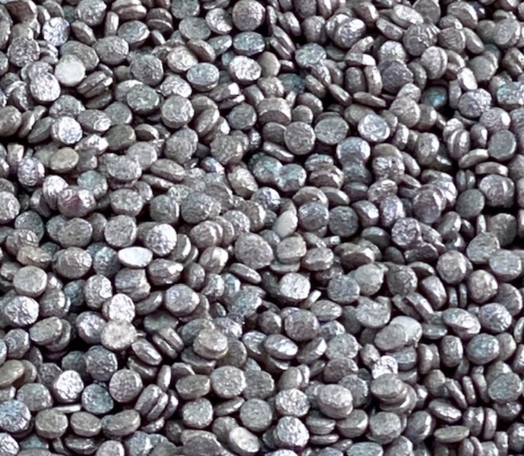 METALLIC SILVER Confetti Candy Decorations, Confetti Sprinkles ...