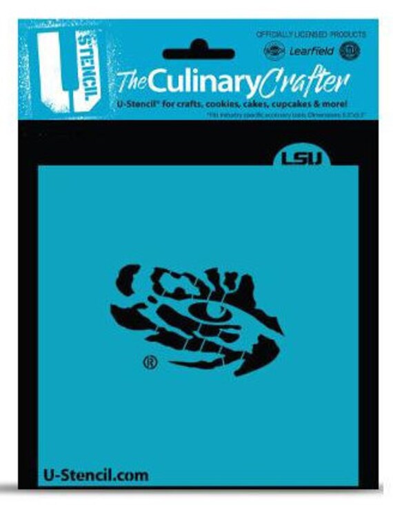 LSU TIGER College Stencil U Stencil College Stencils Cookie | Etsy