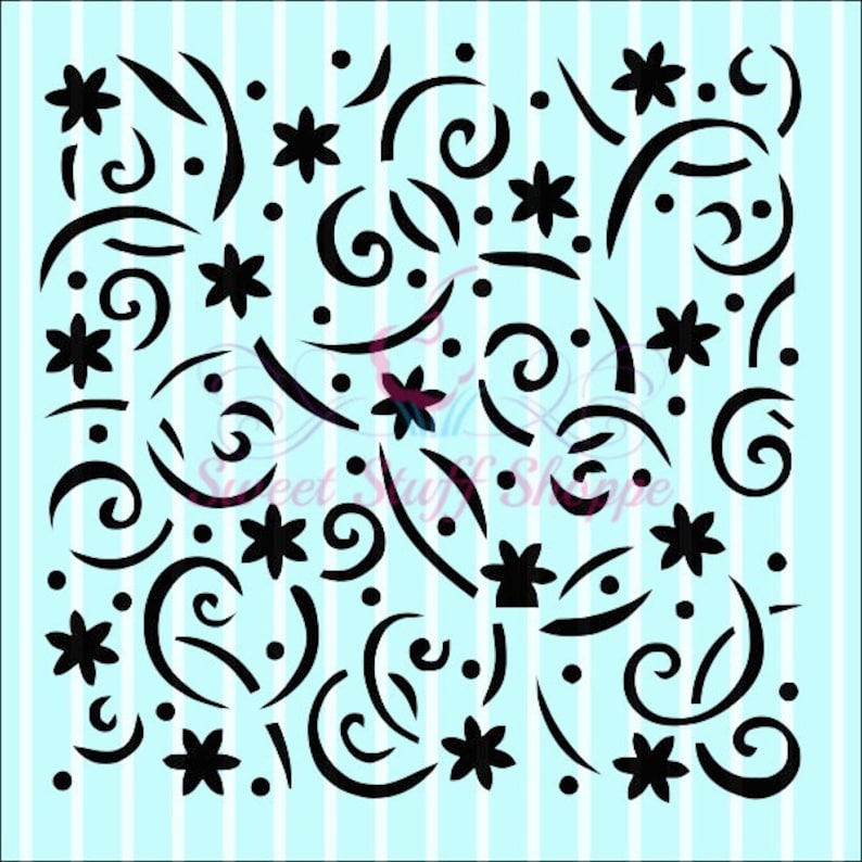 SCROLL BACKGROUND Silk Screen, Cookie Silk Screen, Silk Screen Cookie ...