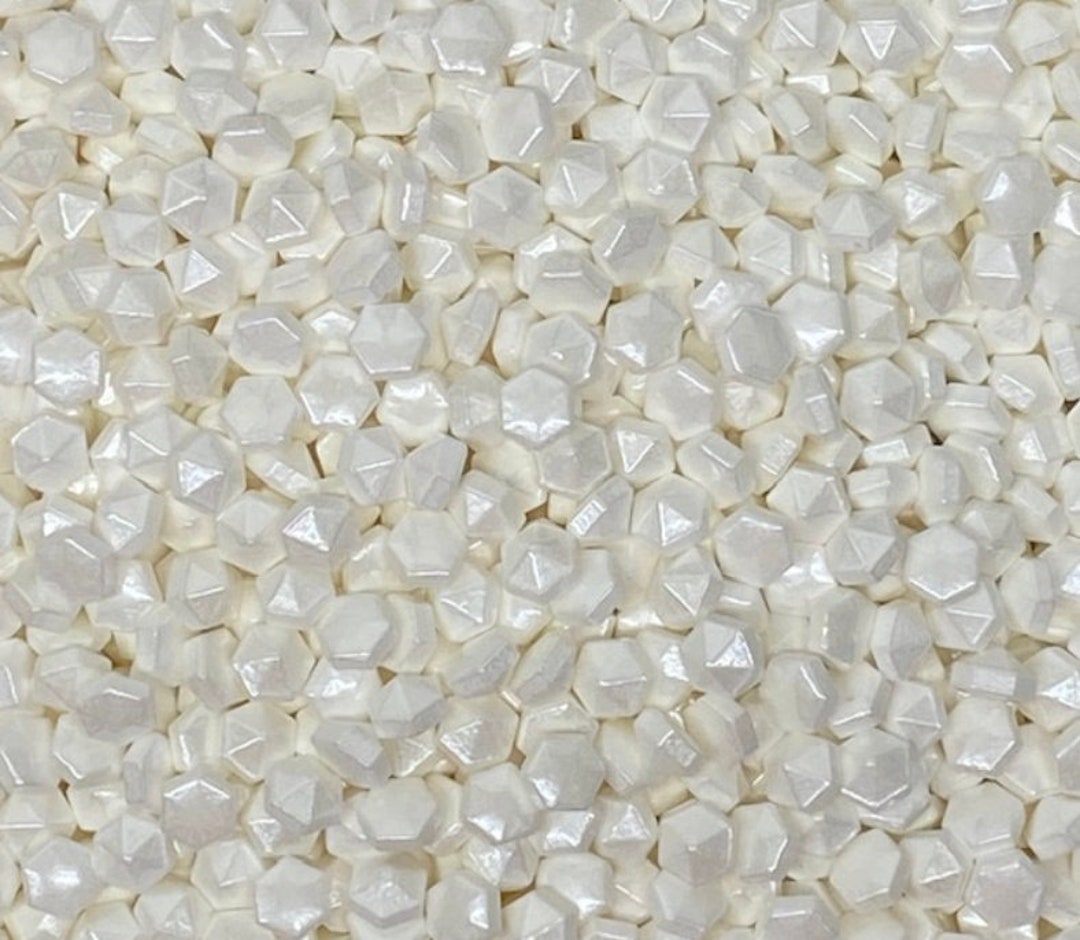 WHITE PEARL DIAMOND Sprinkles, White Sprinkles, 4 Ounces or 2 Ounces ...