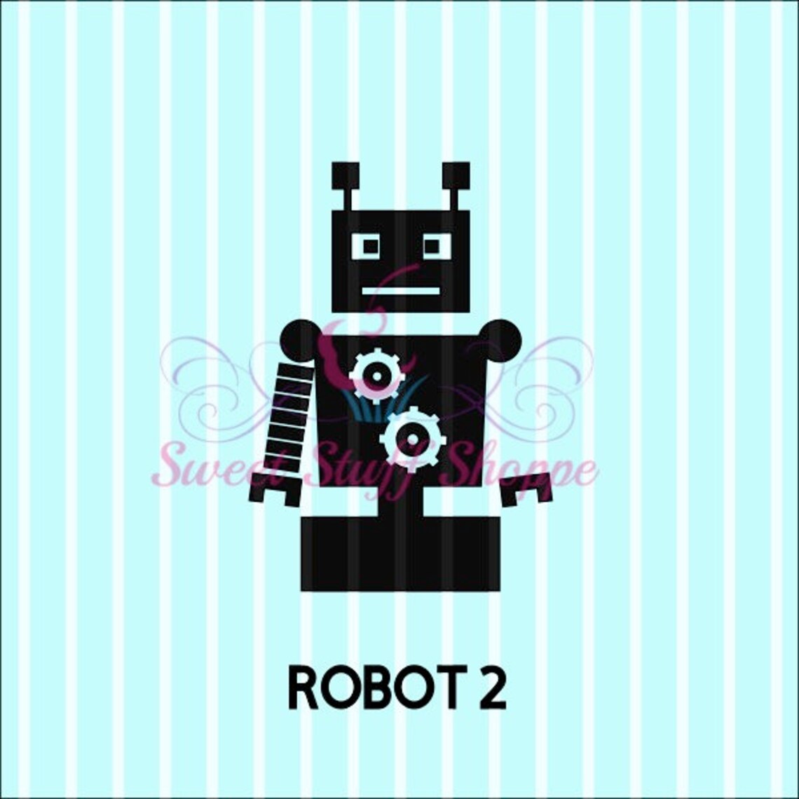 ROBOT, (9 to Choose From) Silk Screen, Stuff Shoppe, Silk Screen Cookie ...